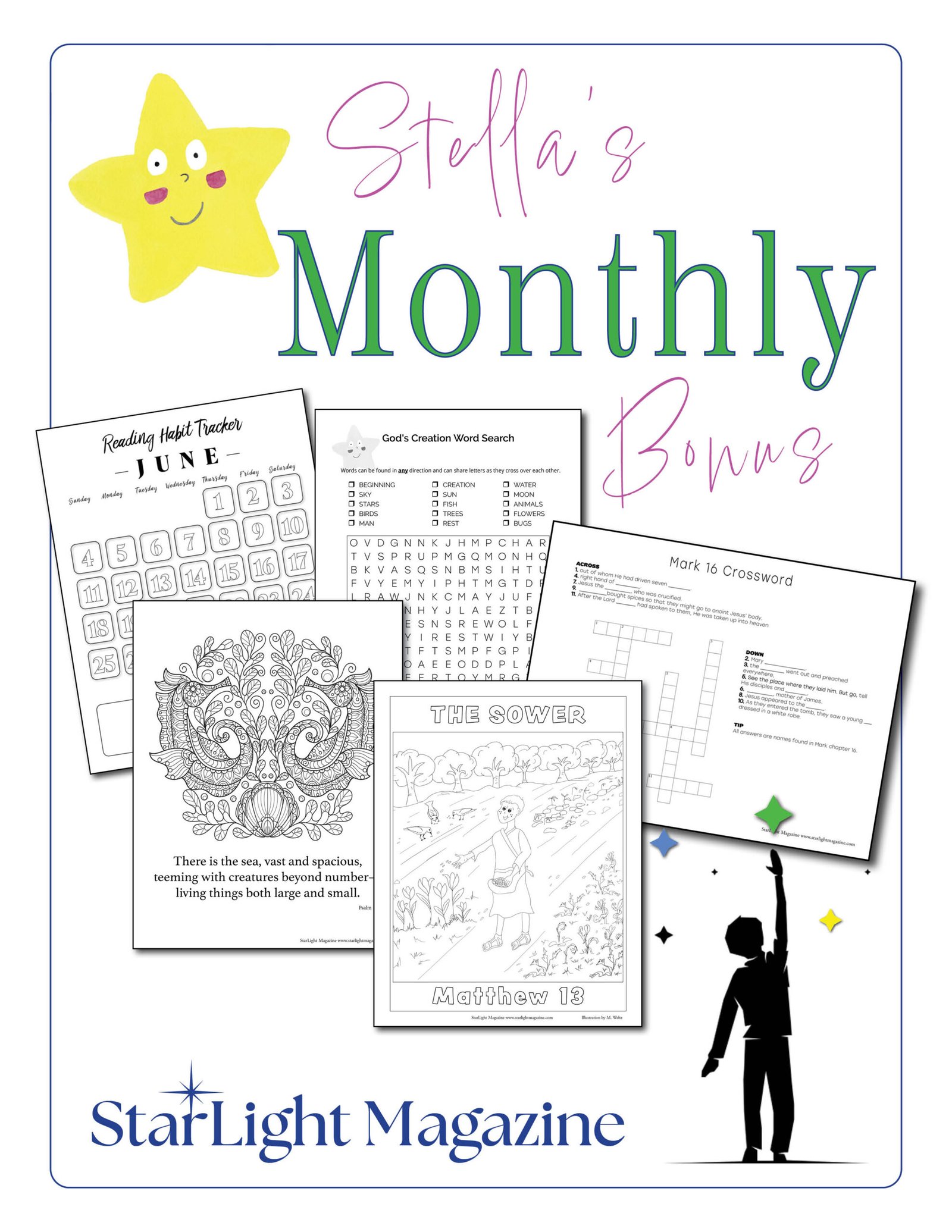 bonus printables page – Christian Children's Magazine | StarLight Magazine